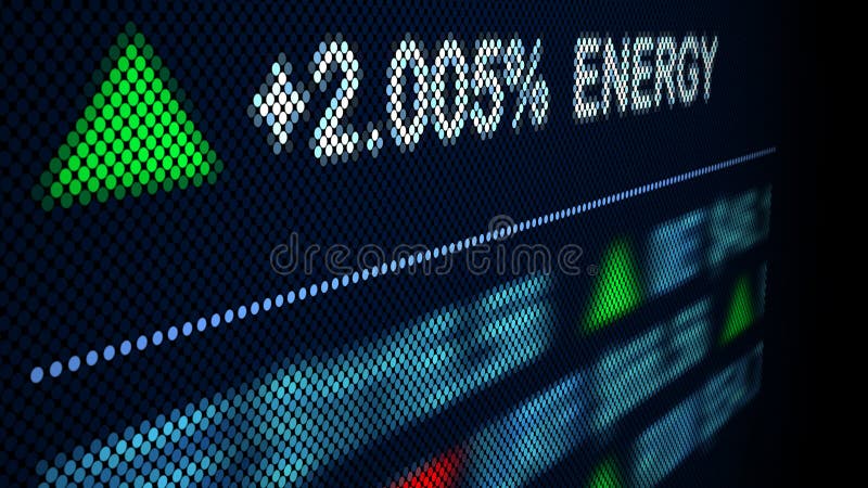 Stock Exchange Rates - 3D Illustration Stock Illustration ...