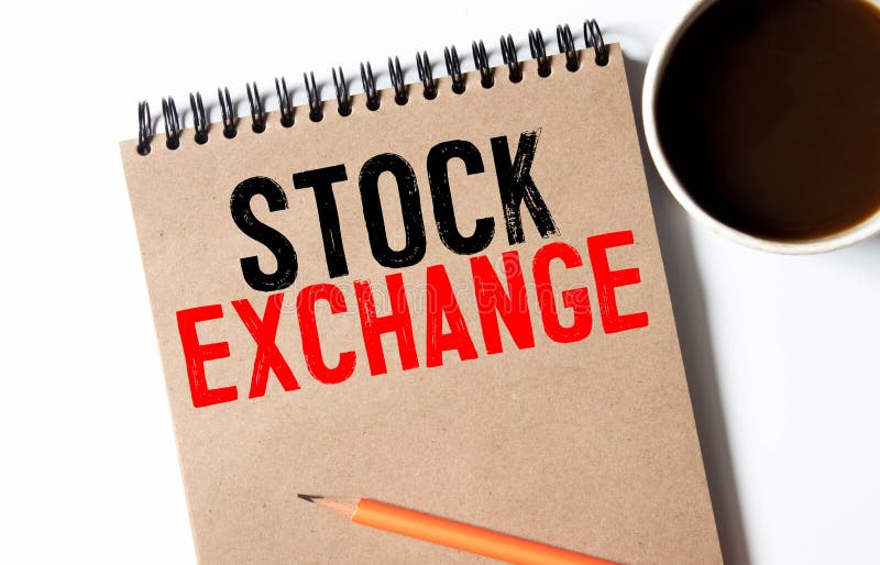 Stock exchange text stock photo. Image of exchange, trade - 205650378