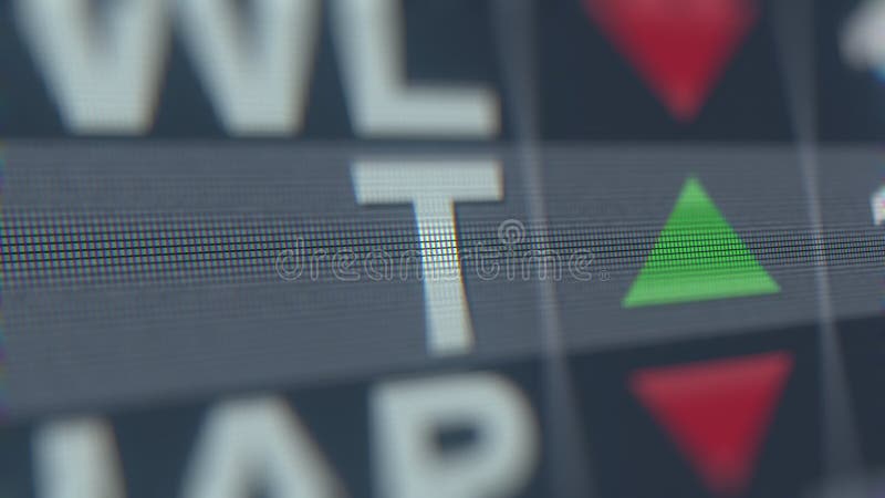 Stock Exchange Ticker of Twitter TWTR. Editorial Loopable Animation ...