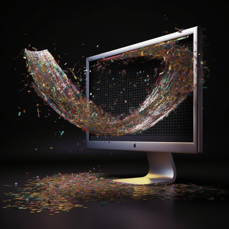 Stock Exchange Ticker Tape on Computer Screen for Constant Flow of ...