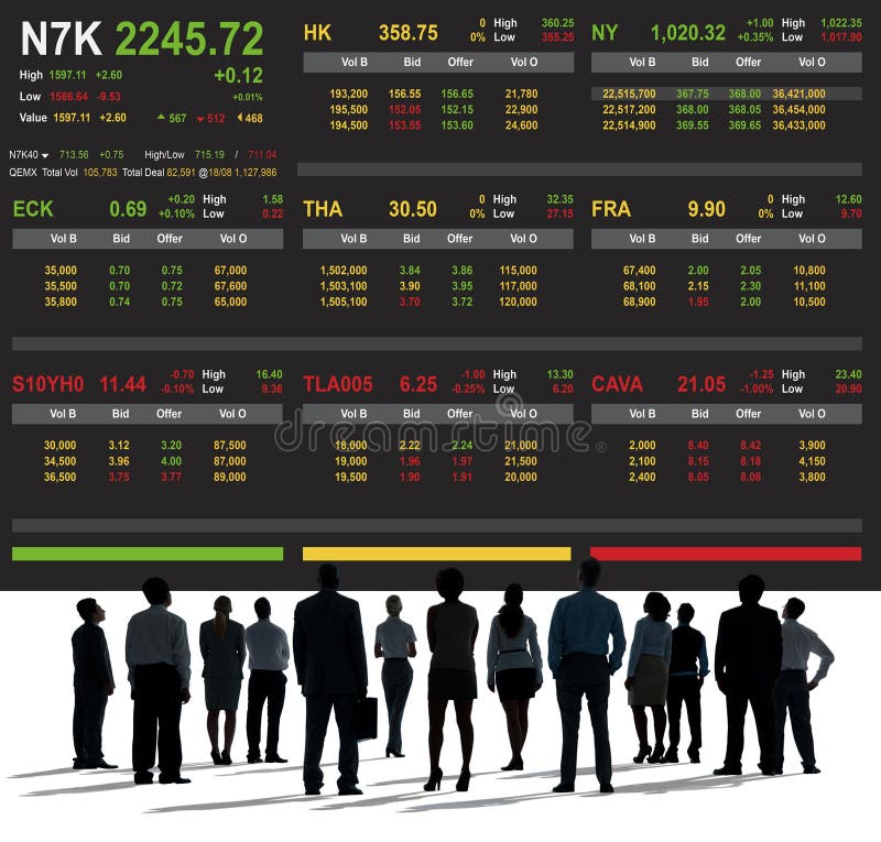 Stock Exchange Trading Forex Finance Graphic Concept Stock Image ...