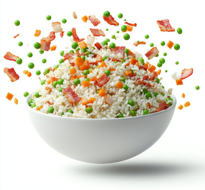 Stock Exploding Bacon Fried Rice Delicious Flavorful Stock Photos ...