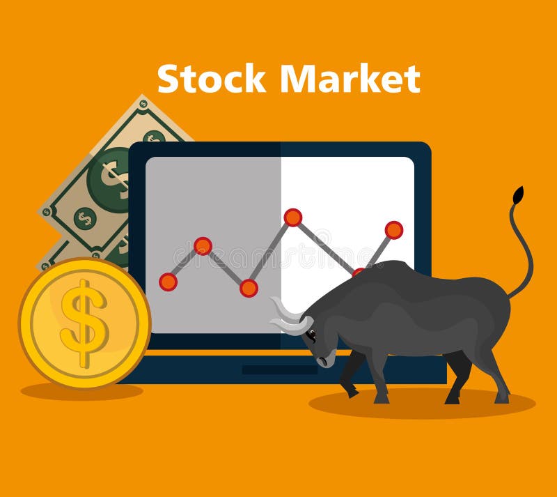 Stock Financial Market Design Stock Illustration - Illustration of ...
