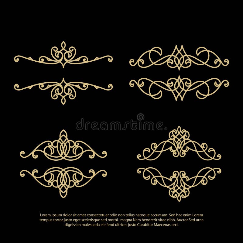 Victorian line frames stock vector. Illustration of ovals - 8444780
