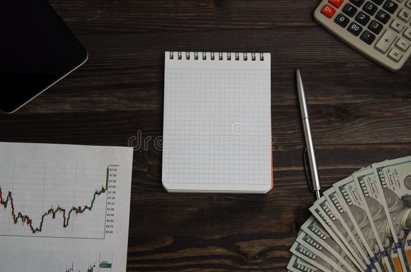 Stock Graph and Paper Money for Background .stock Graph Top Vie Stock ...