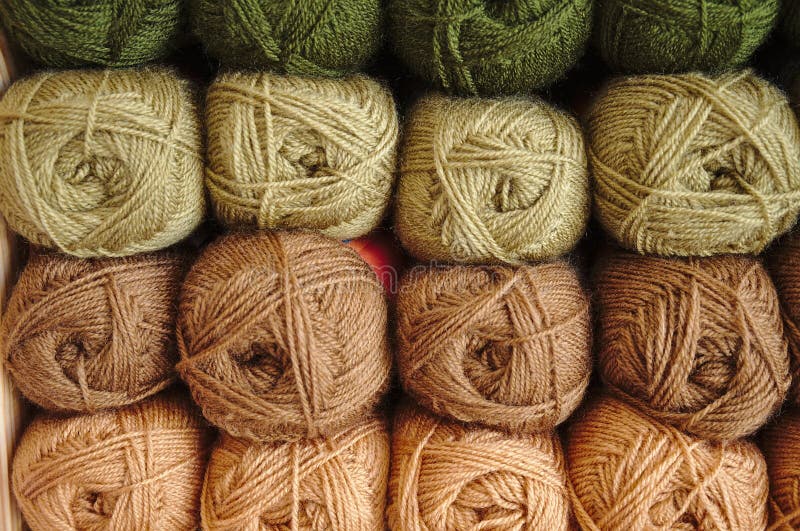 Stock of Green Knitting Wool Stock Photo - Image of cotton, clew: 52210046