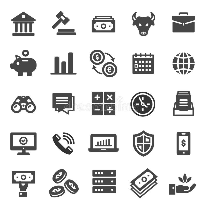 Stock Icon Set. 48 X 48 Pixels Complete Stock Vector - Illustration of ...