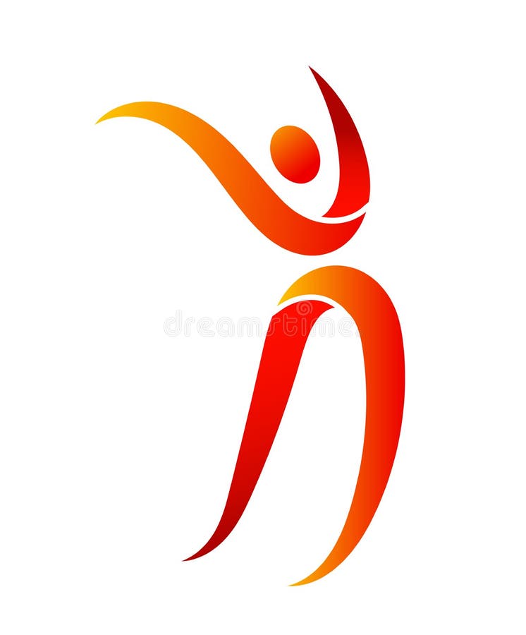 Fitness Dancer, Dancing Sport, People Nature Relax, Success Logo Icon ...