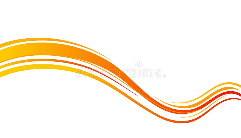 Orange color wave design. stock vector. Illustration of design - 174026005
