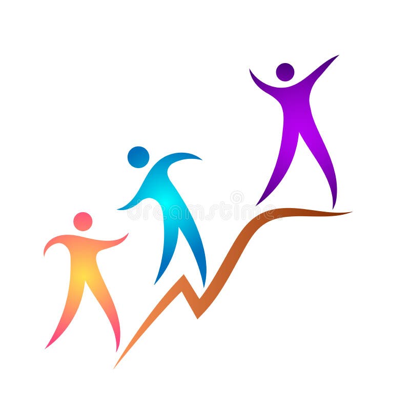 Team Work for Success Logo Icon. Stock Vector - Illustration of idea ...