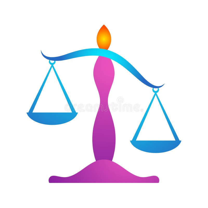 Law balance logo icon. stock vector. Illustration of justice - 189078809