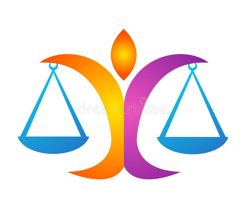 Law balance logo icon. stock vector. Illustration of case - 189078943