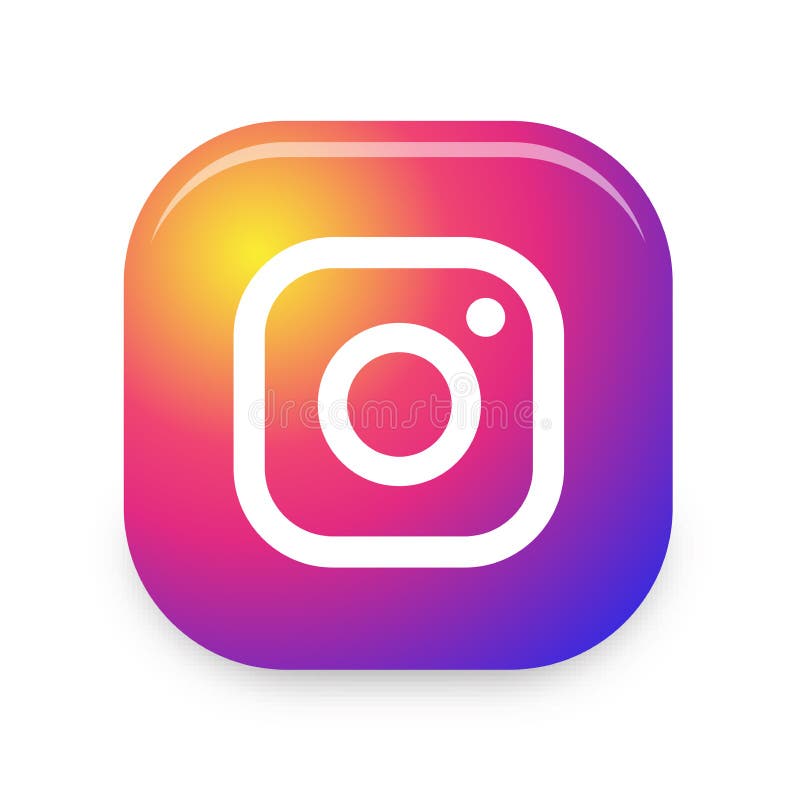 Instagram logos icon. editorial photography. Illustration of popular - 189809412