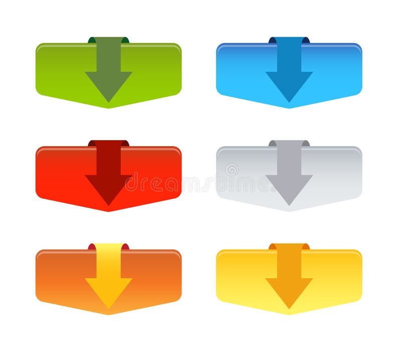 Web page Sticker Designs. stock vector. Illustration of bookmarks ...