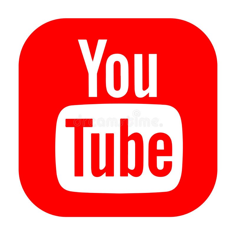 Youtube Social Media Logo. editorial photo. Illustration of vector ...