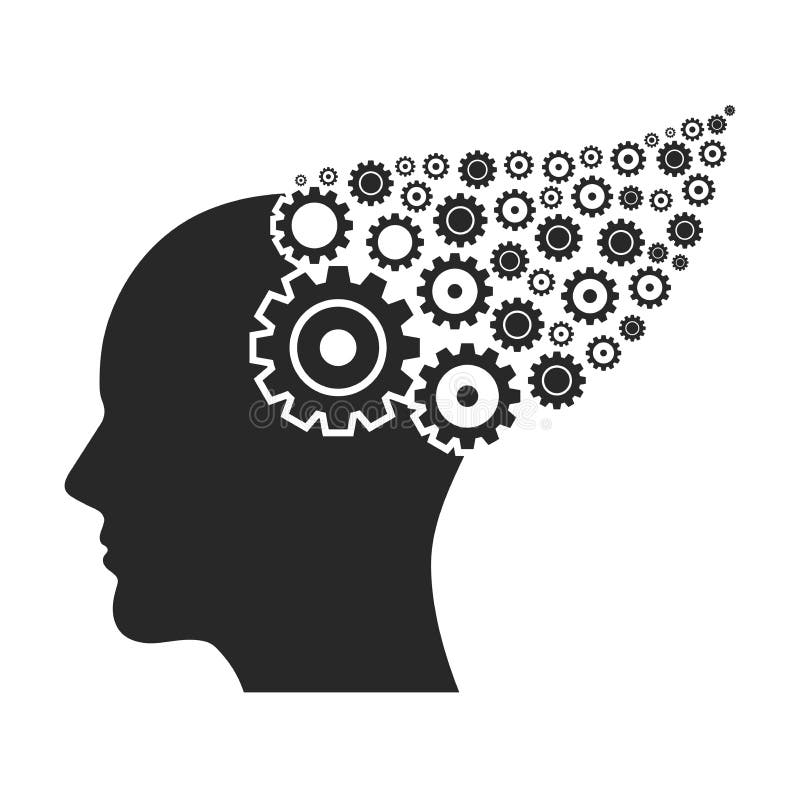 Mind gear logo. stock vector. Illustration of people - 200118588