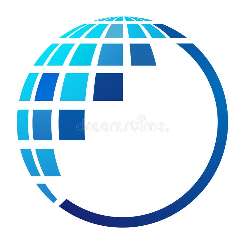 Globe logo icon. stock vector. Illustration of symbol - 200353915