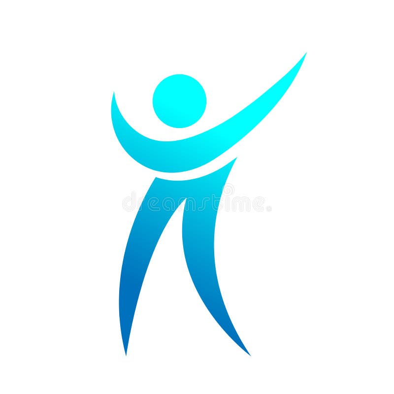 A man logo icon. stock vector. Illustration of family - 202326387