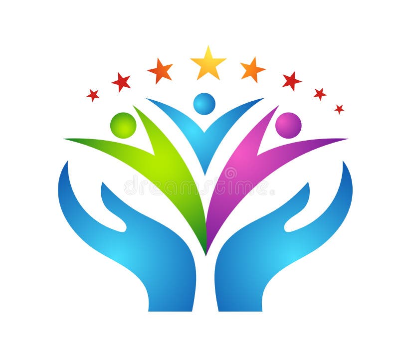 People care logo design. stock vector. Illustration of isolated - 203388073