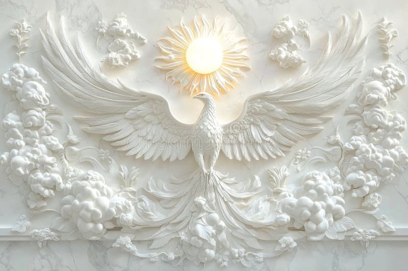 This is a Stock Illustration of a Bas-relief Element for an Elegant ...