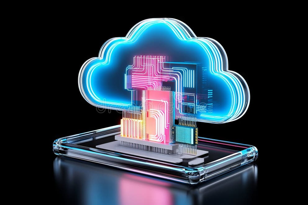 Stock Illustration of a Circular Computing Concept Stock Illustration ...