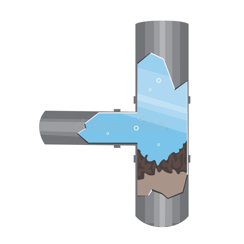 A Clogged Pipe and Plumbing Problems in Indoor, a Flat Stock ...