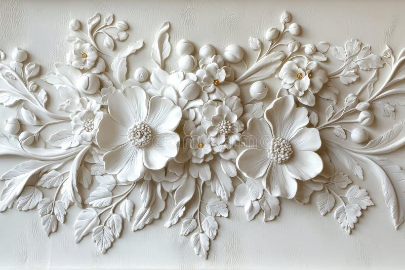 Stock Illustration of a 3D Effect Element White Color Wallpaper Wall ...