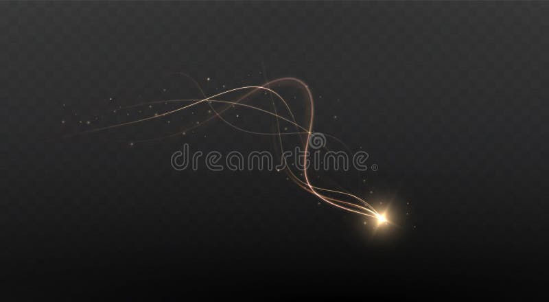 Stock Illustration Featuring a Glowing Gold Spiral Light Effect ...