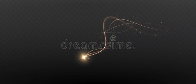 Stock Illustration Featuring a Glowing Gold Spiral Light Effect ...