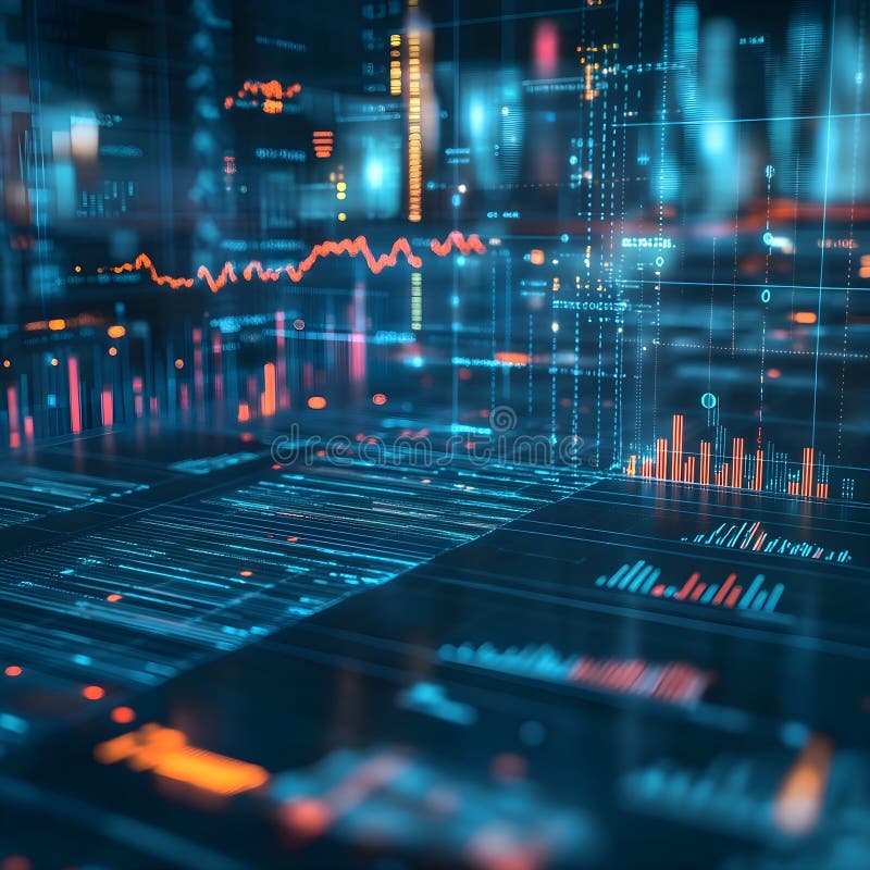 Illustration of Representation of Digital Data Stock Illustration ...