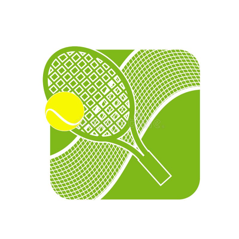 Stock Illustration Tennis Logo with Tennis Net Stock Vector ...