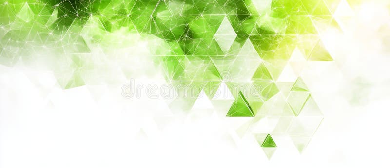 Stock Image of an Abstract Geometric Green Triangle Pattern. Stock ...