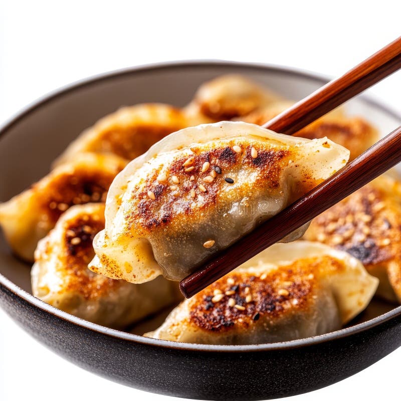 Stock Image of a Crispy Dumpling, Isolated on a Clear Background Stock ...