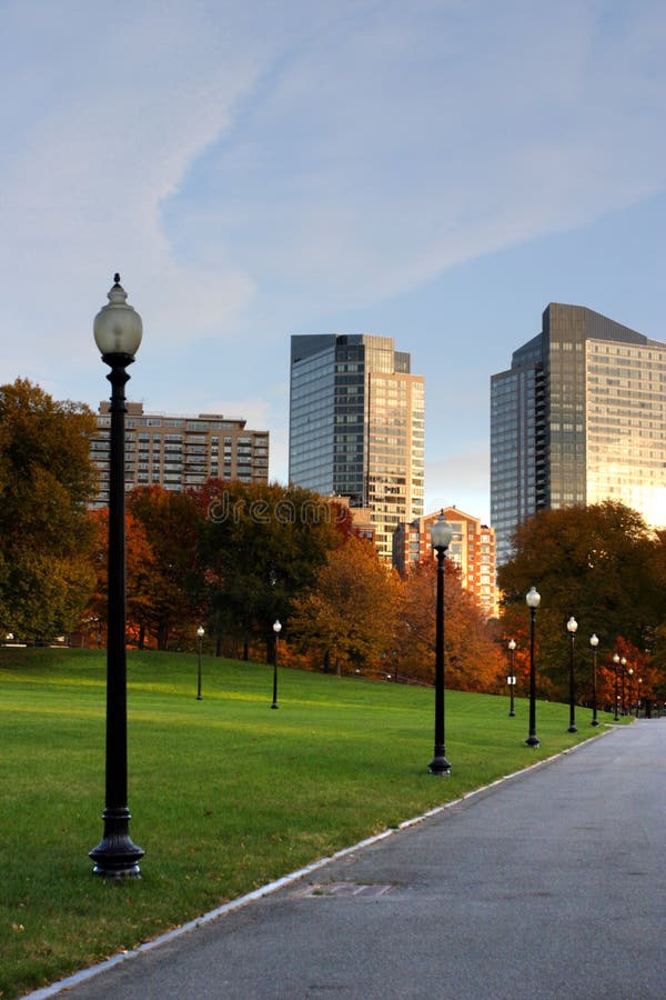 Stock Image of Fall Foliage at Boston Public Garden Stock Image - Image ...