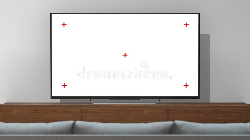 4K Screen with Tracking Points and RGB Channel Stock Illustration ...