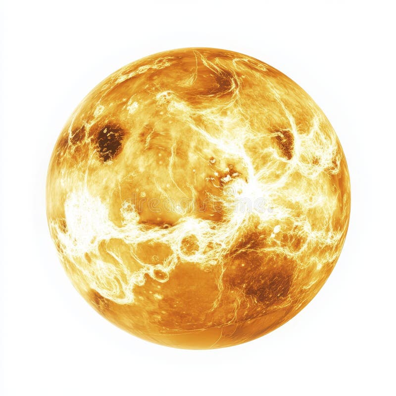 A Stock Image Features the Isolated Planet Mars with a Brown and Dry ...