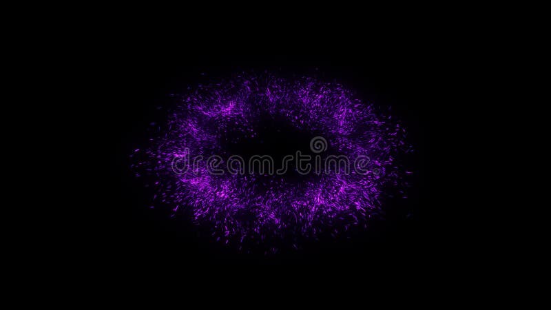 Purple Particle Explosion with Alpha Channel Stock Illustration ...