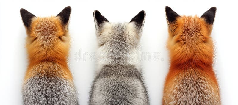 A Stock Image of Fox Tails Set Against a Transparent Backdrop Stock ...