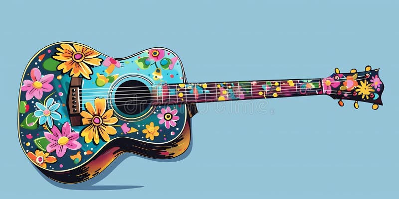 Stock Image of a Guitar on a Simple Isolated Background, and an Image ...