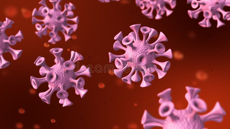 Human Cells and HMPV Virus Connection Stock Illustration - Illustration ...