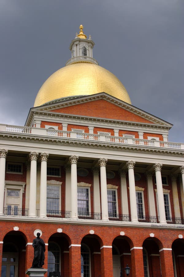 Stock Image of Massachusetts State House, Boston Stock Photo - Image of ...