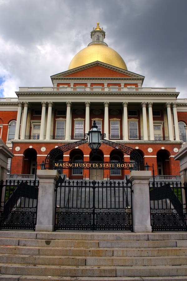 Stock Image of the Massachusetts State House, Boston, USA Editorial ...