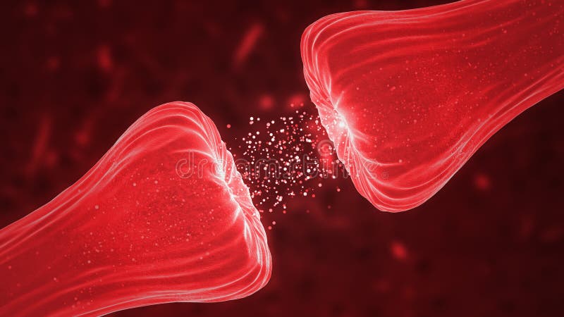 Neuronal and Synapse Activity Background Stock Illustration ...