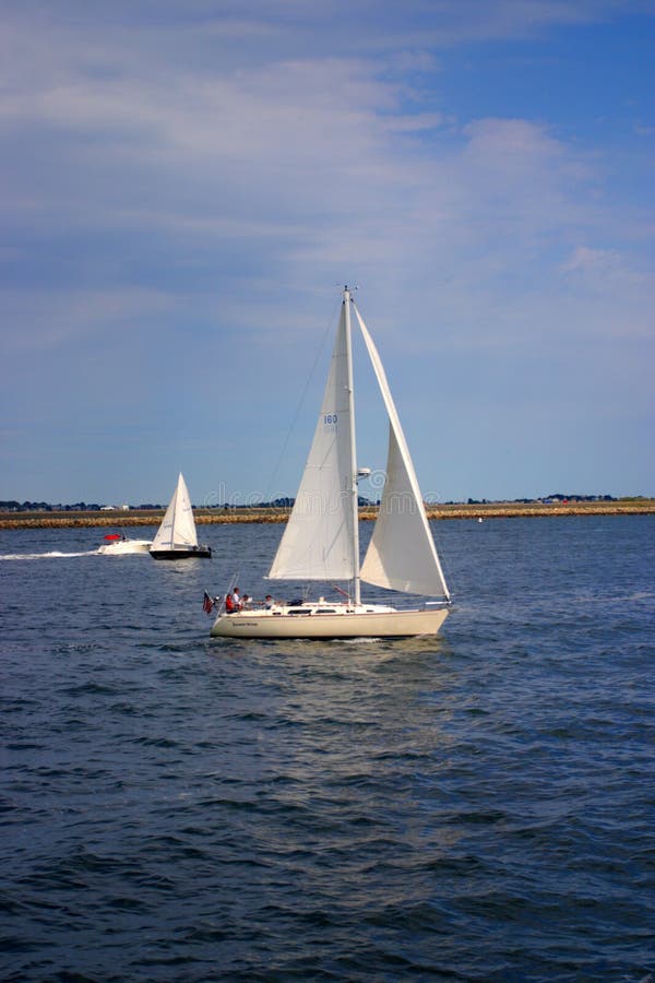 Stock Image of a Saling Yacht Editorial Stock Photo - Image of sailboat ...