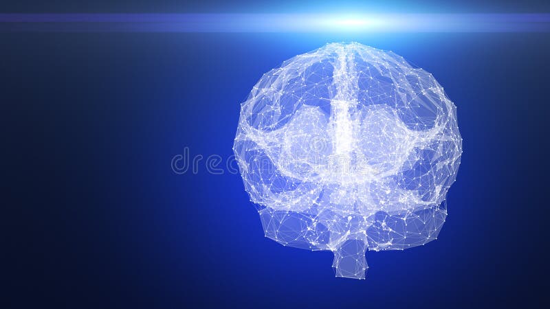 Human Brain Scan Technology Concept Stock Illustration - Illustration ...