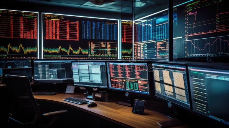 Productive Workspace with Multiple Monitors for Efficient Multitasking ...