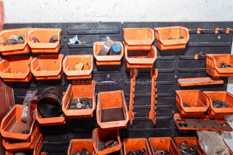 Rusted Car Tools in Rack stock photo. Image of shop - 286671912