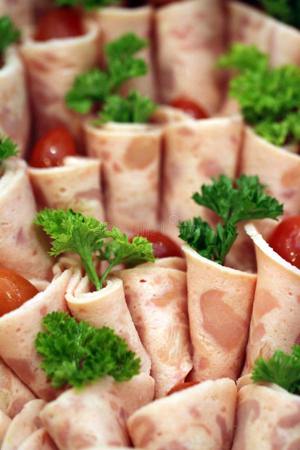 Stock image of Sliced ham stock photo. Image of healthy - 99161282