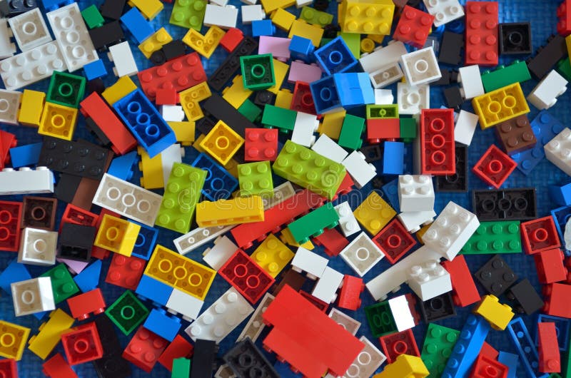 Stock Image of Toy Colorful Plastic Blocks Stock Image - Image of color ...