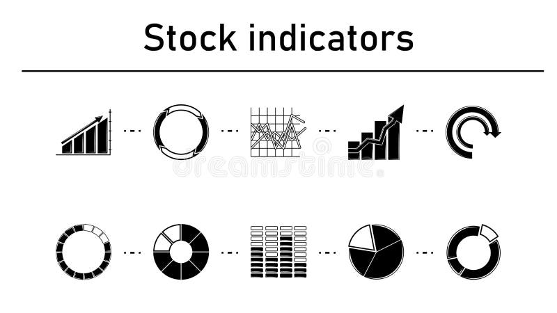 Stock Indicators Simple Concept Icons Set Stock Illustration ...